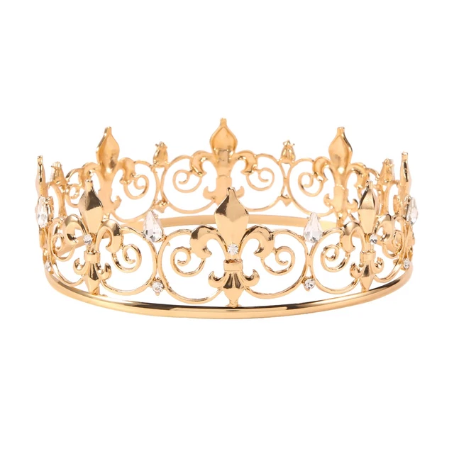 ROYAL CROWN for Men - Metal Crowns and Tiaras, Full Round Birthday3850 ...
