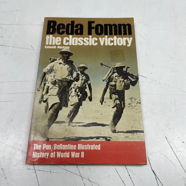 VINTAGE MILITARY WAR Book Novel Ballantine Pan Beda Fomm Classic Vict ...