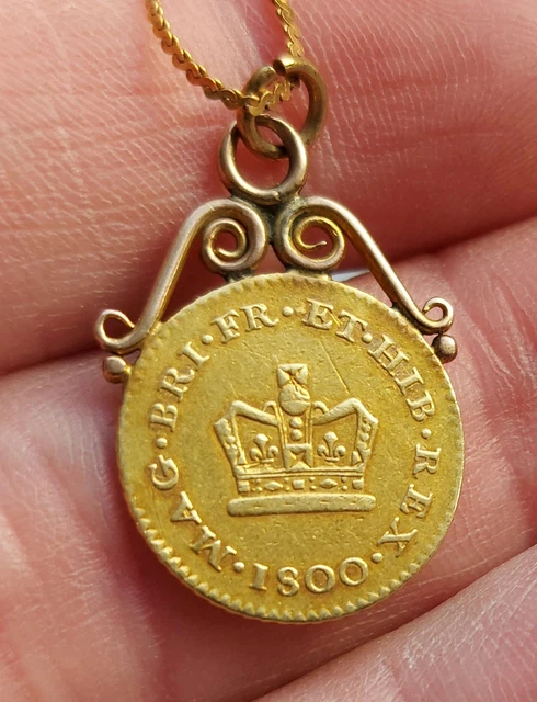 RARE COLLECTABLE GRADE 1800 One Third 1/3 Of A Guinea George III £1.16 ...