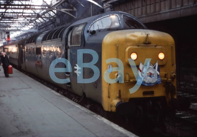 35MM RAILWAY SLIDE of Class 55 Deltic 55006 @ Edinburgh W Copyright to ...