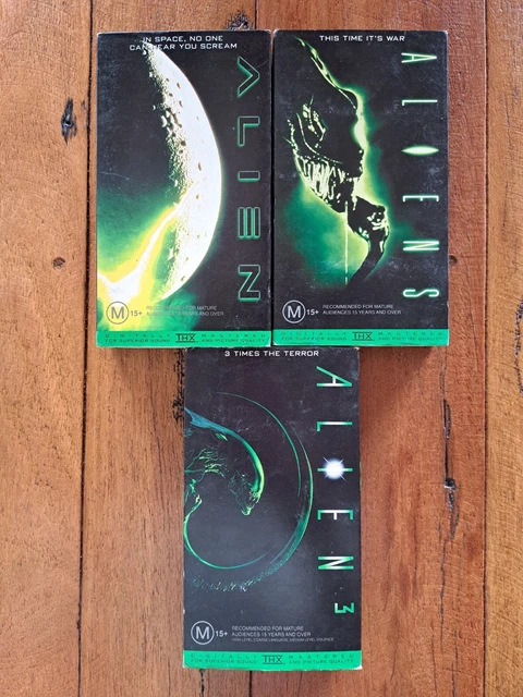 ALIEN SAGA VHS Trilogy THX Mastered + The Making Of Alien Resurrection ...