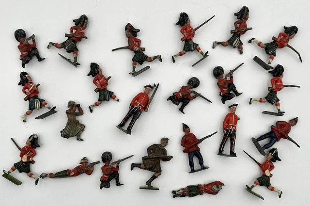 VINTAGE BRITAINS LEAD Soldiers Mixed Lot Military Kilts Red Infantry £ ...