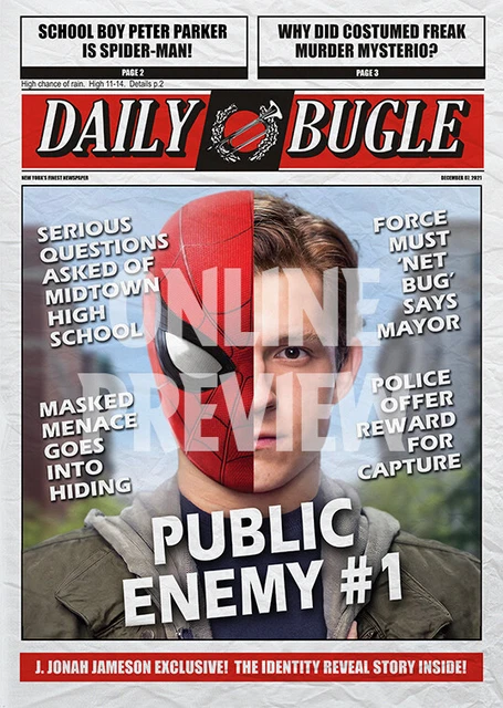 SPIDER-MAN - THE Daily Bugle - Poster A3 - Tom Holland EUR 14,20 ...