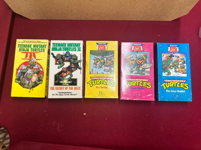 VINTAGE NINJA TURTLES VHS Lot with Box! EUR 11,62 - PicClick FR