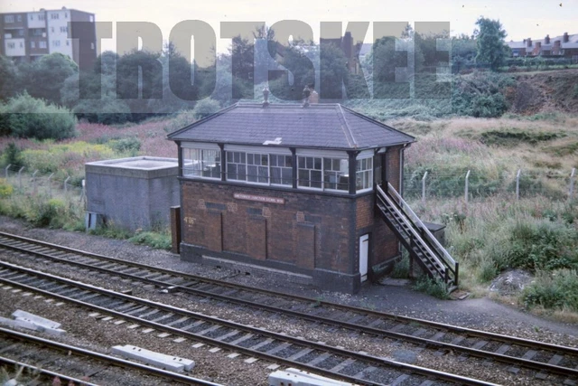 35MM SLIDE BR British Railways Scene Smethwick Junction Signal Box 1987 ...