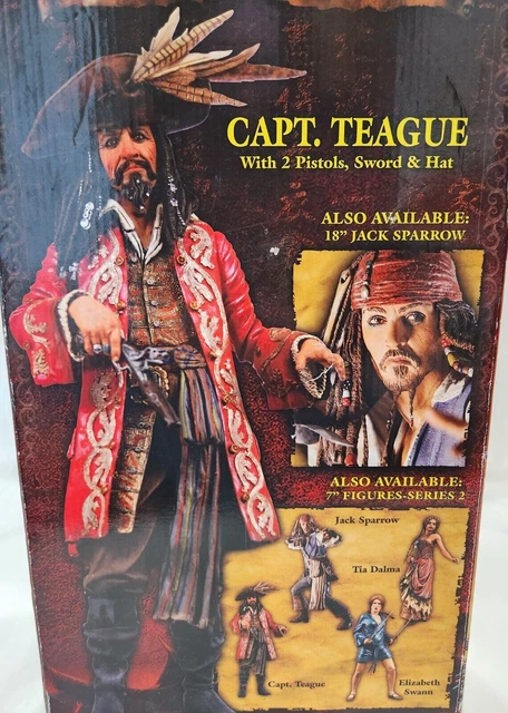 DISNEY PIRATES OF the Caribbean Captain Teague Talking Figure Large 18 ...