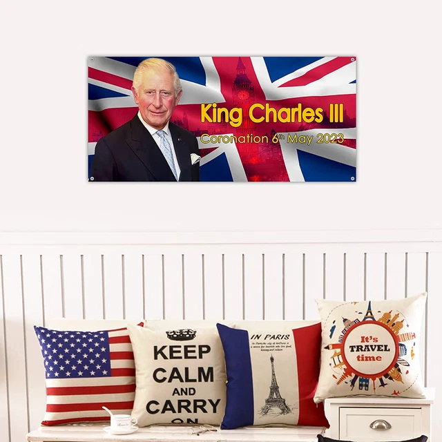 KING CHARLES III Coronation Banner Decorations King Charles Coronation ...