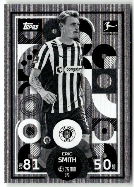 TOPPS MA BUNDESLIGA 2025-26 No. 376 Eric Smith Monocromático Obras ...