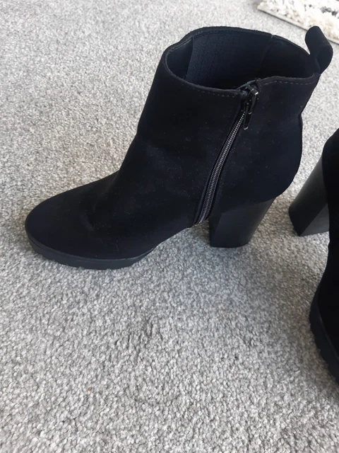 PRIMARK FAUX SUEDE Chunky Platform Boots By Primark Size 7 £4.99 ...