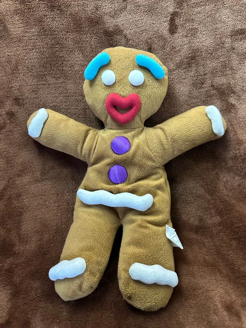 DREAMWORKS GINGY GINGERBREAD man from Shrek puppet soft toy plush £9.95 ...