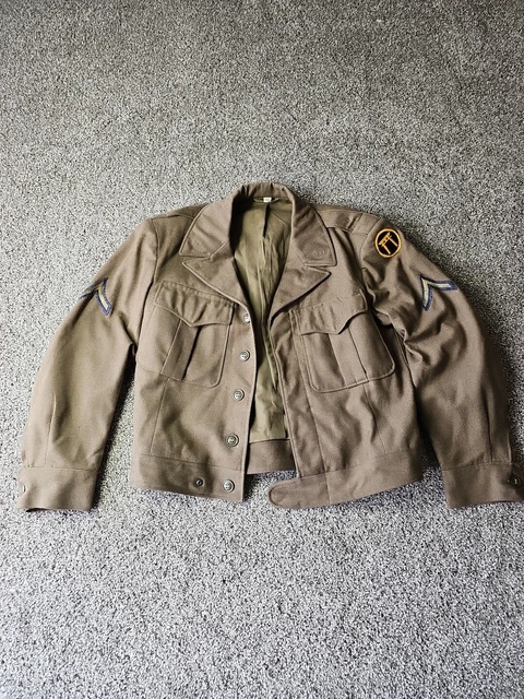 WW2 WWII ISSUED US Army Ike Uniform Jacket 3rd Air Force w/patch ...
