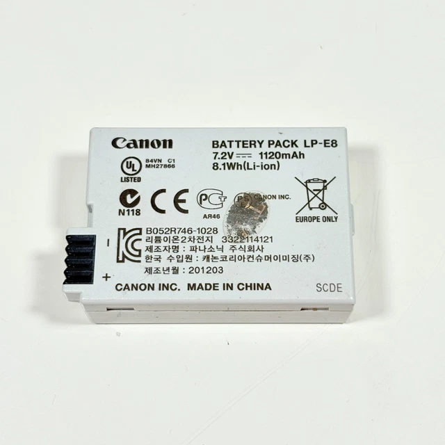 CANON LP-E8 LI-ION Camera Battery pack original genuine £7.95 - PicClick UK