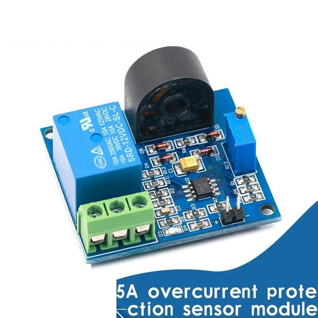 OVERCURRENT PROTECTION SENSOR Module AC Current Detection 5V-24V 5A ...