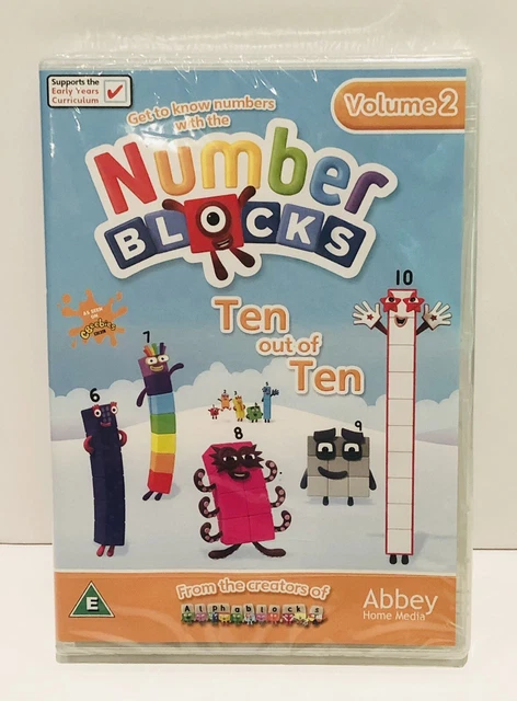 NUMBER BLOCKS VOLUME 2 Ten Out Of Ten Number Blocks CBeebies Show NEW £ ...