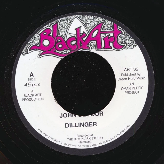 VINYL 7 INCH Dillinger - John Devour / David Isaacs - A Place In The ...