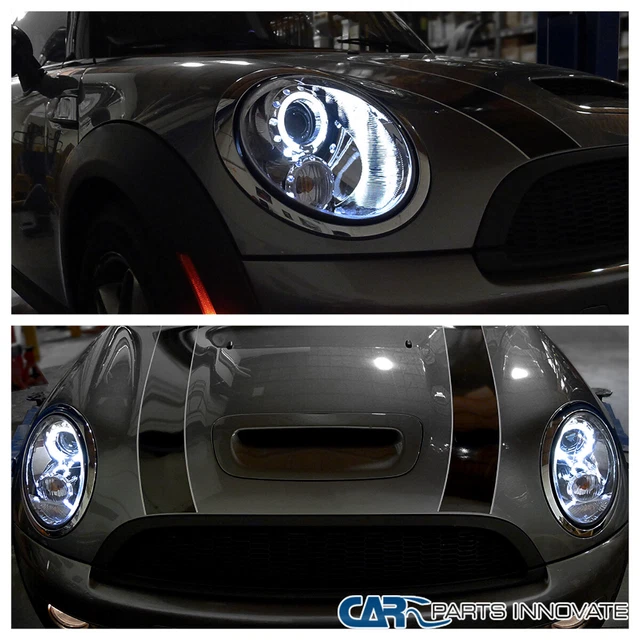 FITS 2007-2013 MINI Cooper S R56 LED Halo Projector Headlights Head ...
