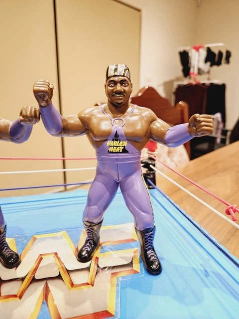 RARE WCW OSFTM Purple Harlem Heat Booker T WWF LJN Action Figures - WWE ...