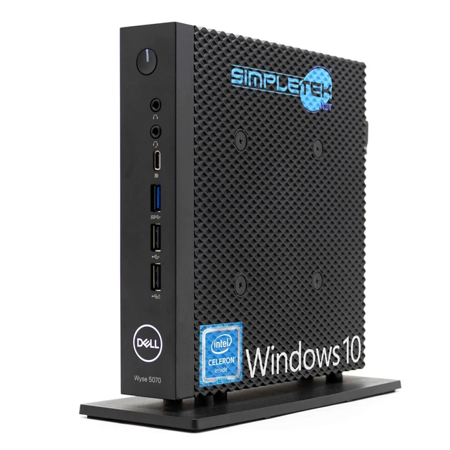 DELL WYSE 5070 Mini PC Thin Client Windows 10 Pro 4GB 120GB RS232 ...