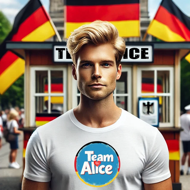 TEAM ALICE 2025 AfD Neuwahlen Kanzlerkandidat Wende DTF Vollfarb T ...