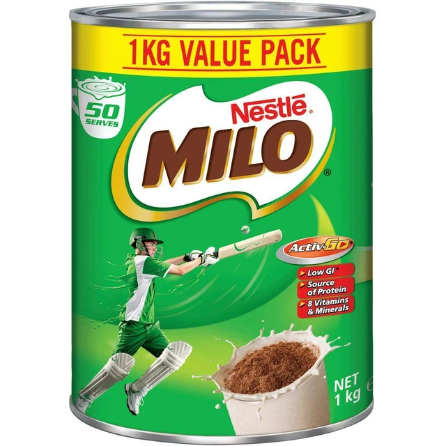 NESTLE MILO CHOCOLATE Choc-Malt Malted Drinking Chocolate 1kg Tub $25. ...