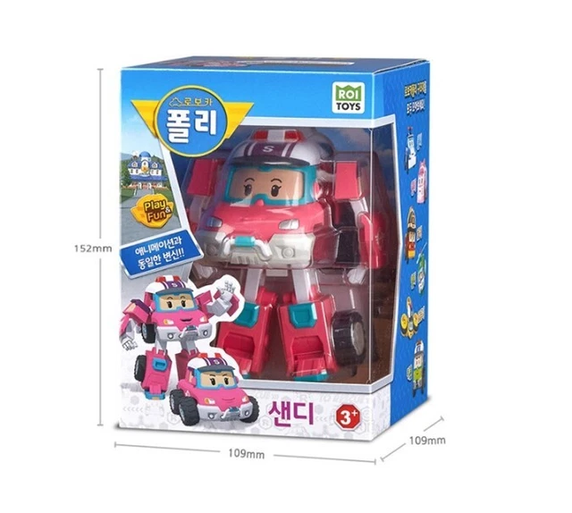 ROBOCAR POLI TRANSFORMER SANDY Transforming Robot Figur Spielzeug EUR ...