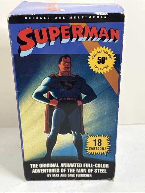 SUPERMAN VHS (VOL.1- Vol.3) 18 Cartoons 50Th Collection Vtg Rare £30.62 ...