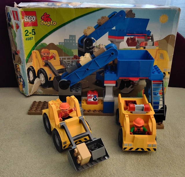 LEGO DUPLO 4987 - La Carrière de Pierre Gravel Pit Chantier Pelleteuse ...