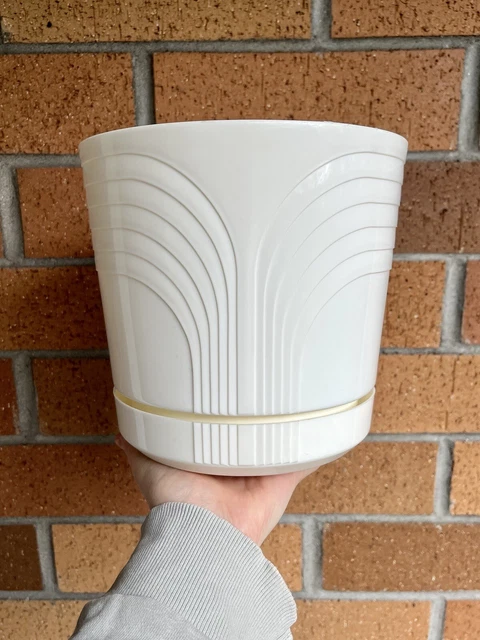 VINTAGE 1980'S WHITE Plastic Duraco Self-Draining Planter £20.12 ...