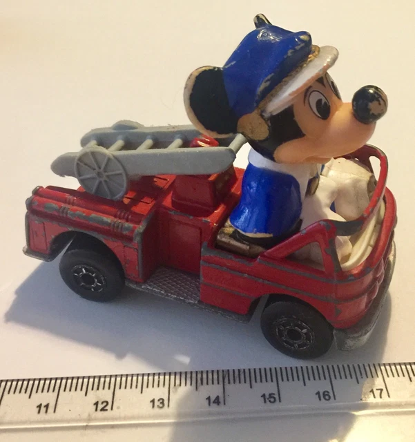 MICKEY MOUSE WALT Disney in a Fire Engine - Matchbox Toy from 1979 £15. ...