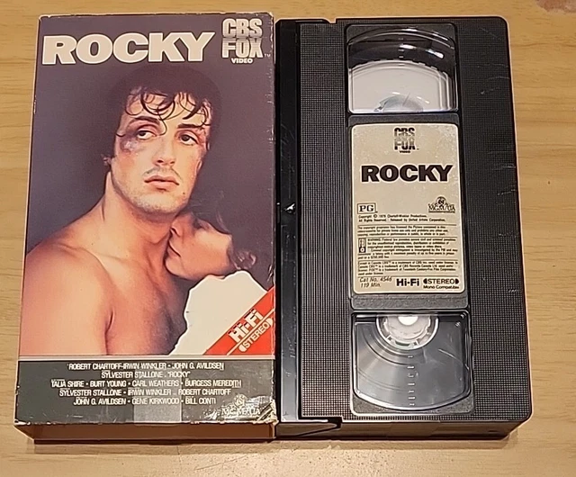 ROCKY (1976 FILM) VHS Cassette Sylvester Stallone 1984 CBS/Fox Red ...