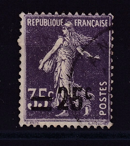 FRANCE ANNÉE 1926-27 Semeuse fond plein N° 218 obl réf 11432 EUR 0,30 ...