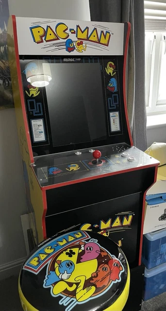 ARCADE 1UP PAC-MAN With Riser And Stool £300.00 - PicClick UK