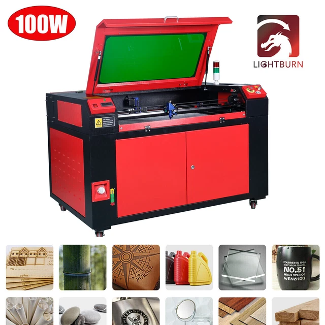 VEVOR GRAVEUR LASER Machine de Gravure Découpe 100W 600x900 mm CO2 ...