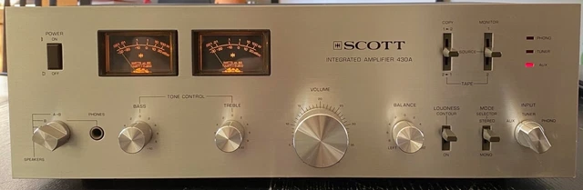AMPLI SCOTT 430A hifi vintage - Bel état esthétique - Fonctionne ...