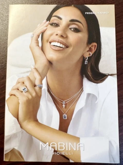 DÉPLIANT MABINA GIOIELLI FEDERICA NARGI catalogo brochure bracciali ...