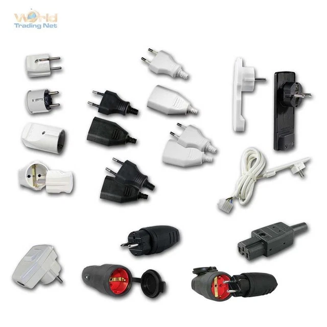 230V CONNECTOR VARIOUS types, Schuko Europe connector clutch female ...