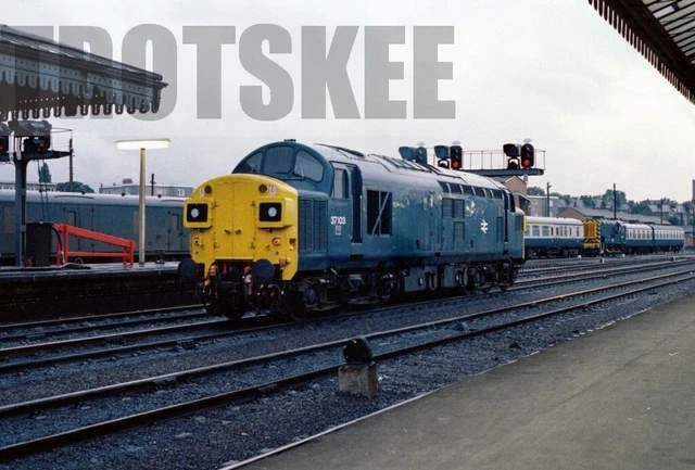 35MM COLOUR NEGATIVE BR British Rail Diesel Loco 37103 Class 37 c1985 £ ...