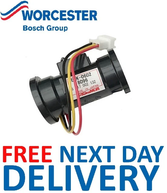 WORCESTER BOSCH ELK-0602 Flow Sensor Assembly 87161157540 87161072230 ...