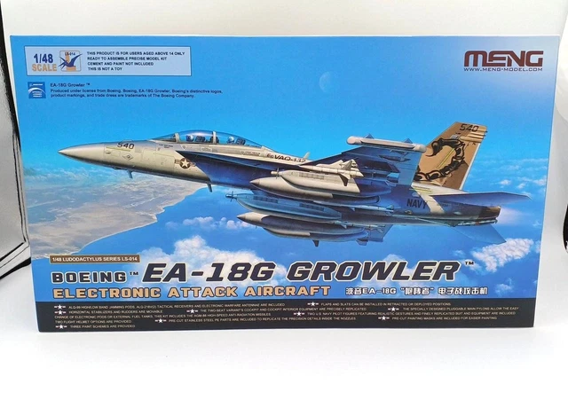 MENG MODEL 1/48 Boeing EA-18G Growler Electronic Warfare Airplane ...
