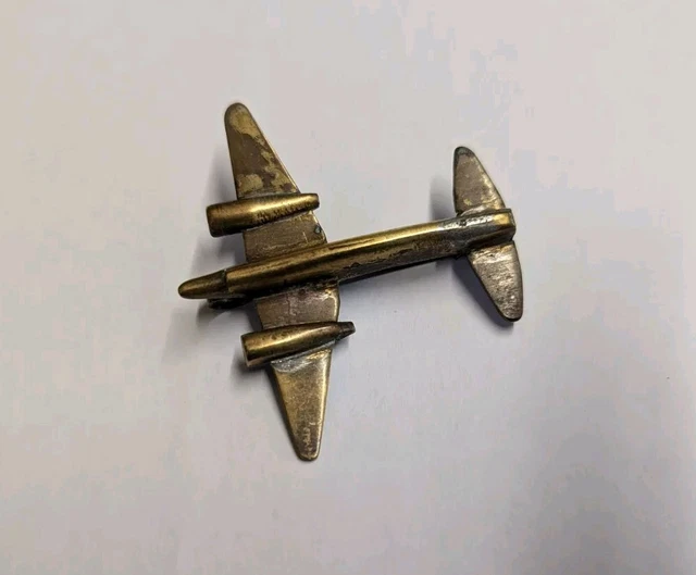 LOVELY WW2 RAF Trench Art Military Pin Badge sweetheart Brooch WWII ...