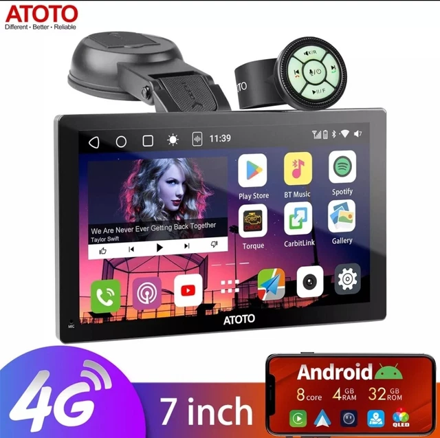 AUTORADIO ANDROID ATOTO Qled 7" 4G Lte 4g+32g 8 Core EUR 215,00 - PicClick IT