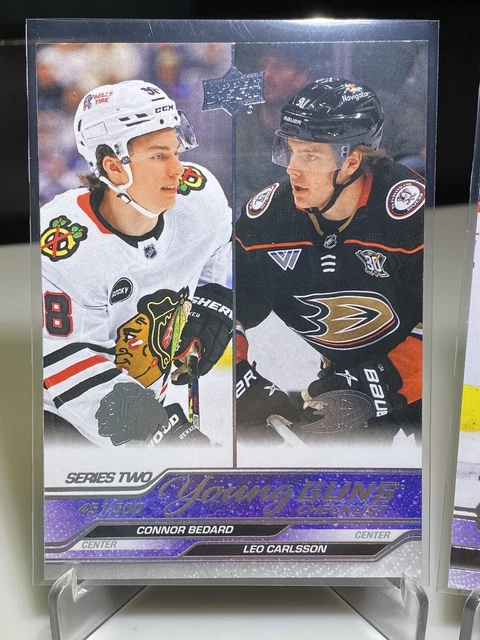 2023-24 UPPER DECK Series 2. Connor Bedard Young Guns + Checklist 2 cards Lot $625.00 - PicClick CA