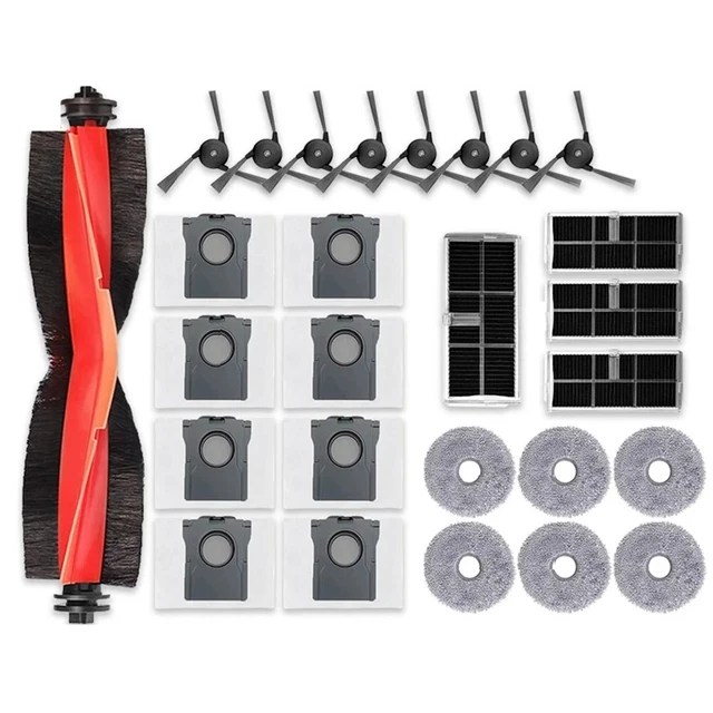 FOR BOT X40/X40 Pro/X40 Ultra Robot Vacuum Replacement Main Brush HEPA ...