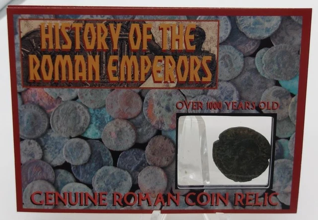 HISTORY OF THE Roman Emperors Series 1. Roman Coin Relic Card #R1 ...