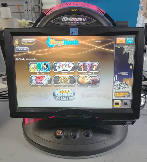 MERIT MEGATOUCH AURORA 20014 Multi Game Arcade Video Game Machine ...