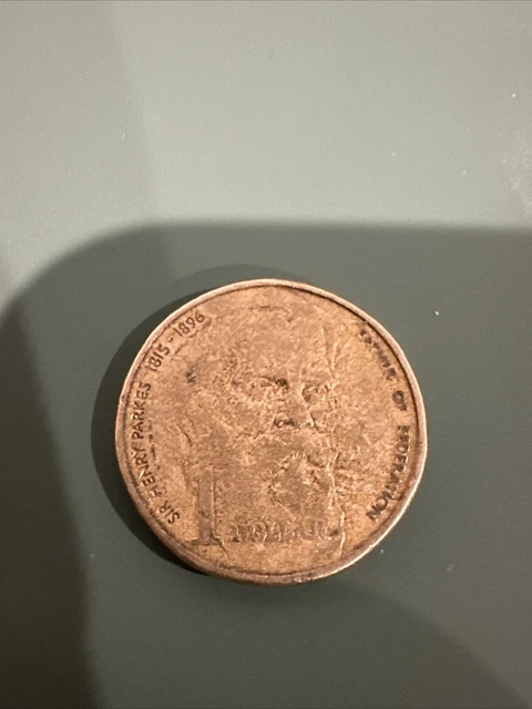 RARE 1996 AUSTRALIAN $1 One Dollar Coin Father Of Federation Sir Henry ...