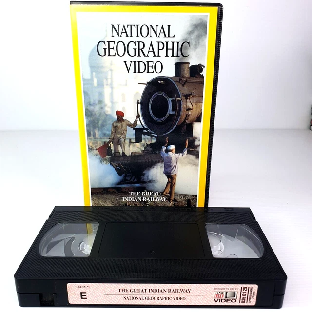 NATIONAL GEOGRAPHIC VIDEO The Great Indian Railway VHS PAL Time Life ...
