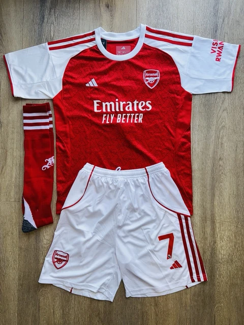 ARSENAL FC 25/26 Kids Home Football Full Kit - SAKA #7 - 8-9 Years £25. ...