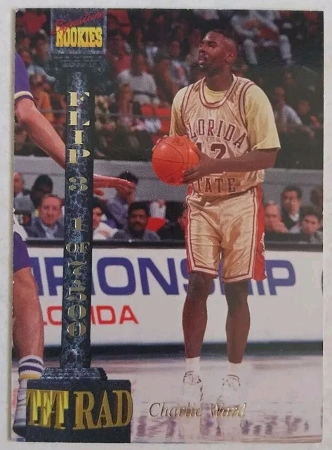 CARTE NUMÉROTÉE NBA/NCAA Charlie Ward Signature Rookies Tetrad 1994 ...