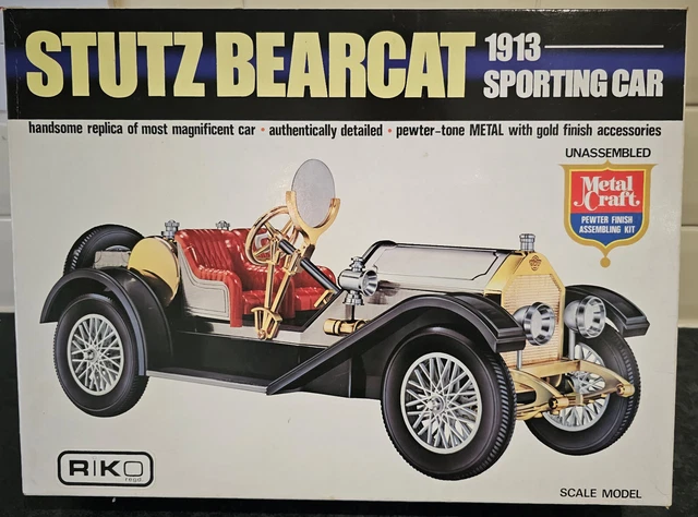 RARE METALCRAFT STUTZ BEARCAT 1913 SPORTINGCAR 1970s MODEL KIT No: 6492 ...
